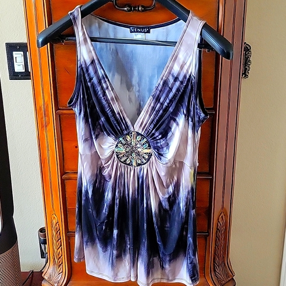 VENUS | Tops | Venus Nwt Tie Dye Embellished Top | Poshmark